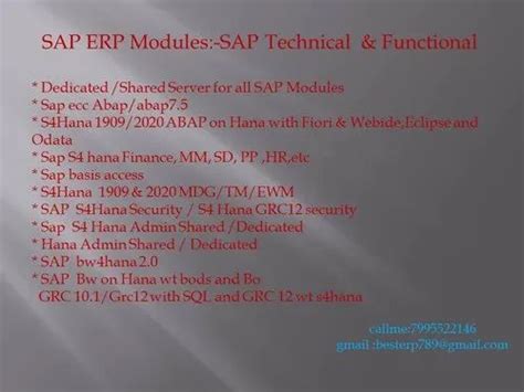 sap hana remote access at ₹ 1000 month in secunderabad id 25424128555