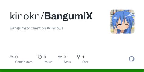 Github Kinoknbangumix Bangumitv Client On Windows