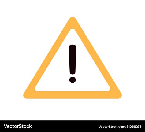 Warning Exclamation Mark Triangle Sign Beware Vector Image