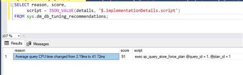 SQL Server Automatic Query Tuning