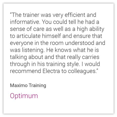 IBM Maximo Electra Learning Ltd Maximizing Potential
