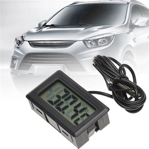 Bil Interiør Termometer Digital Lcd Display Akvari Grandado