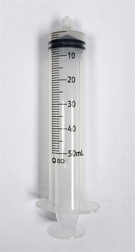 50ml Syringe With Luer Lock Tip Enviro Equipment Inc