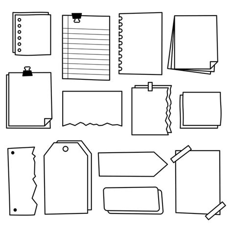 Premium Vector Set Of Note Paper Vector