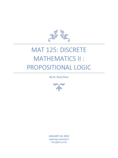 Introduction To Propositional Logic Pdf Logic Proposition