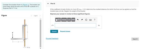 Solved Consider The Bracket Shown In Figure The Bracket Chegg