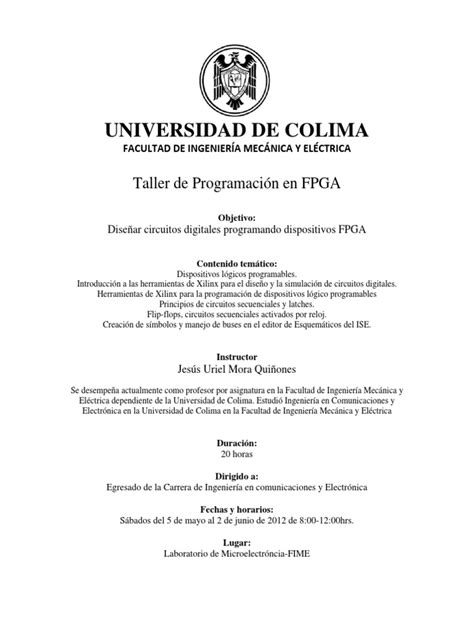 Programacion En Fpga Pdf Arreglos De Compuertas Lógicas Programables En Sitio Puerta Lógica