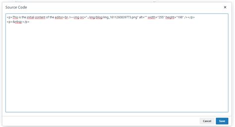 Javascript Tinymce Adds Two Dots To The Beginning Of The Source Of