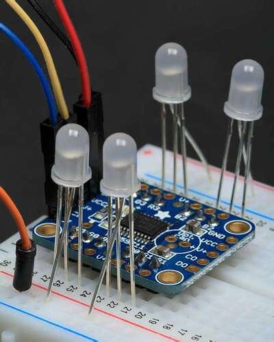 Basic Set Up For Tpic6b595 Shift Register With Pwm Leds And Multiplexing Arduino Forum