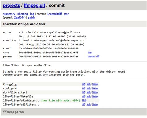 Ffmpeg To Add Transcription Functionality Using Openais Whisper Gigazine