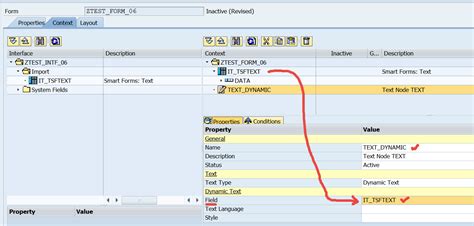 Using Dynamic Text In Adobe Form Sapcodes