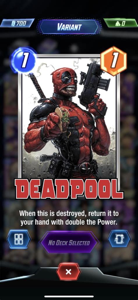 Love My New Deadpool Variant Rmarvelsnap