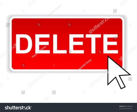 Delete Button Stock Vector Shutterstock