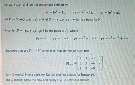 solved let s1 s2 s2∈s be the sequences defined by
