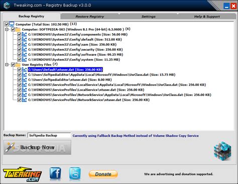 Registry Backup Download Softpedia