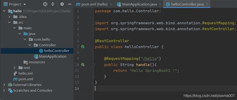 Springboot2学习笔记之hello项目springboot Hello项目 Csdn博客
