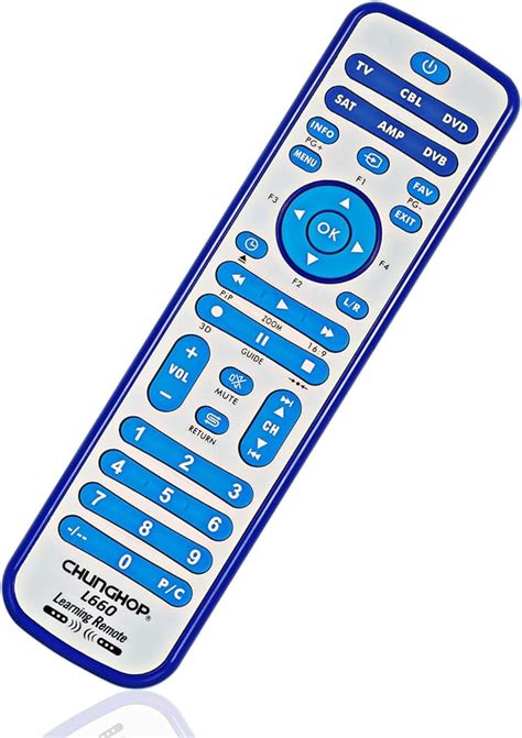 Chunghop Universal Ir Learning Remote Control For Smart Tv Vcr Cbl Dvd