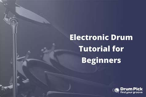 electronic drum tutorial for beginners drum pick