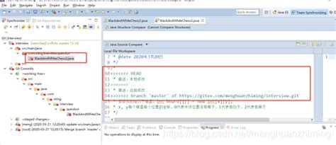 Eclipse使用git版本管理（更新代码pull和解决冲突）eclipse更新git代码 Csdn博客