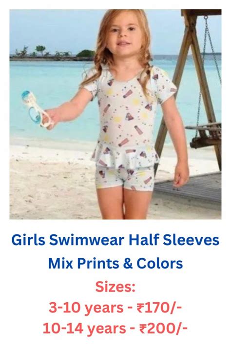 Girls Swimming Costume At ₹ 170piece Ladies Swimwear In Mumbai Id