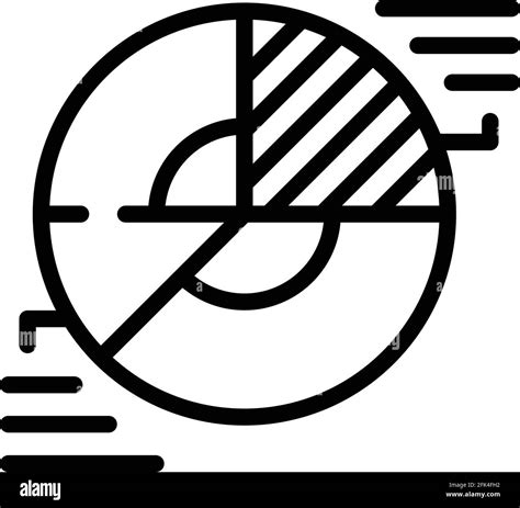 Result Money Pie Chart Icon Outline Result Money Pie Chart Vector Icon For Web Design Isolated