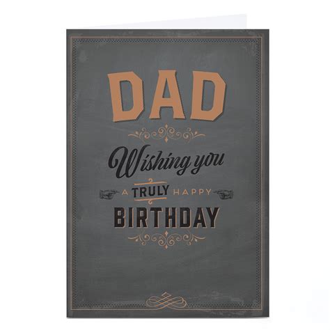 Buy Personalised Birthday Card A Truly Happy Birthday Dad For Gbp 1