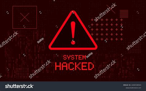 Warning System Hacked Images Stock Photos Vectors Shutterstock