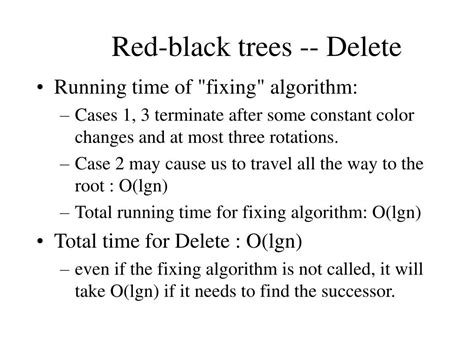 ppt balanced binary search trees insertion and deletion in dynamic