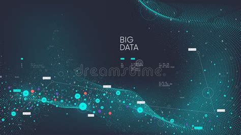 Database Grid Visualization Big Data Flow Wave Analytics And
