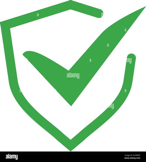 checkmark and shield security and authentication editable vector