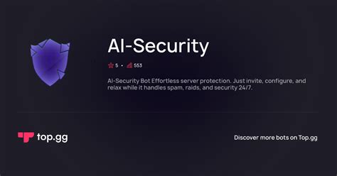 Add Ai Security Discord Bot The 1 Discord Bot And Discord App List