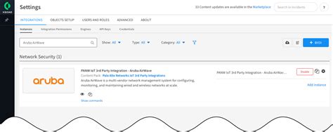 Set Up Iot Security And Cortex Xsoar For Aruba Airwave Integration