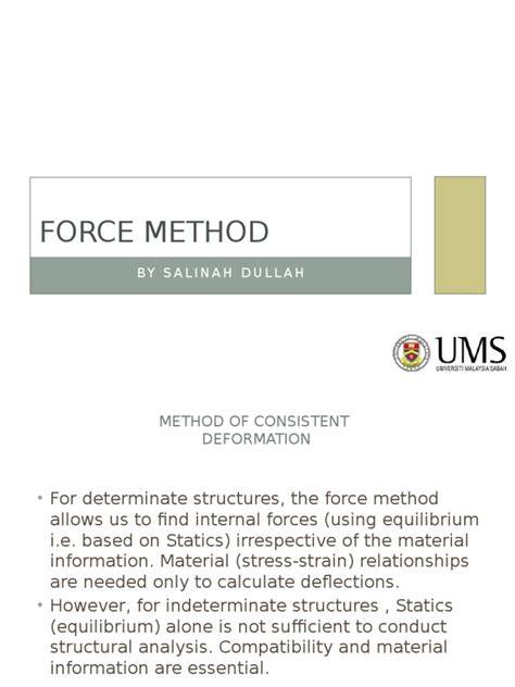 Force Method 2 Pdf Structural Analysis Building Engineering