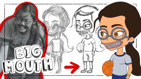 How To Draw Big Mouth Characters Step By Step