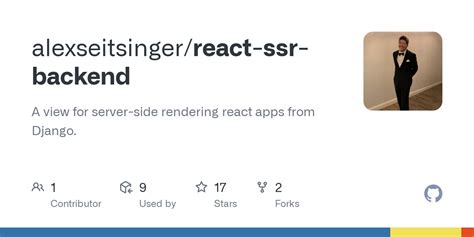 Github Alexseitsingerreact Ssr Backend A View For Server Side
