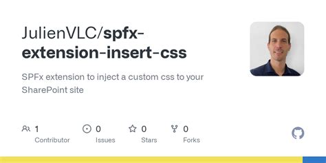 Github Julienvlcspfx Extension Insert Css Spfx Extension To Inject
