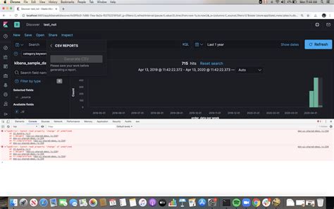 User Cannot Generate A Csv Report While Adding Saving Or Deleting Saving Filters On An