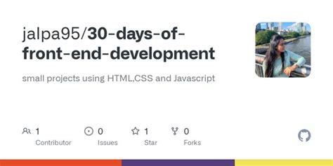 Jalpa Dangariya On Linkedin Github Jalpa9530 Days Of Front End Development Small Projects
