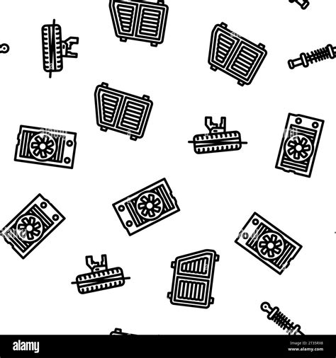 Car Mechanic Auto Seamless Pattern Vector Stock Vector Image Art Alamy