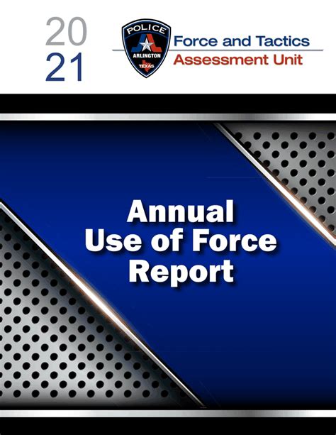 2021 Use Of Force Annual Report Final Documentcloud