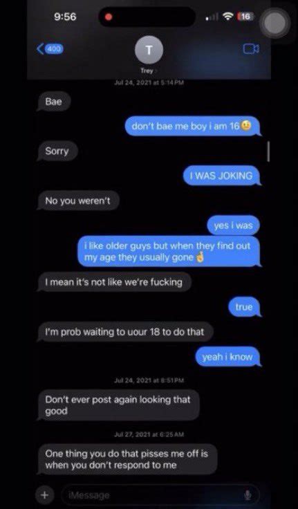 Messages Of Nine Vicious Talking To A Minor Have Surfaced 💀 Nine