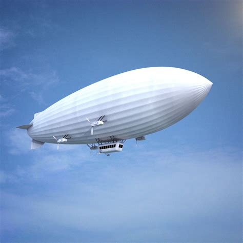 Blimp 3d Model 20 Obj Fbx 3ds Max Free3d