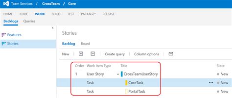 Azure Devops Team Services Teams Backlog Not Showing Tasks Stack Overflow