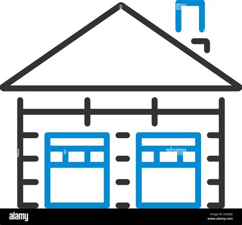 Warehouse Logistic Concept Icon Editable Bold Outline With Color Fill Design Vector