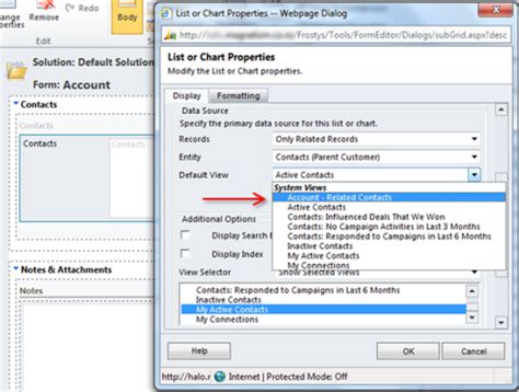 Dynamics Crm 2011 Custom System Views For Sub Grids Magnetism