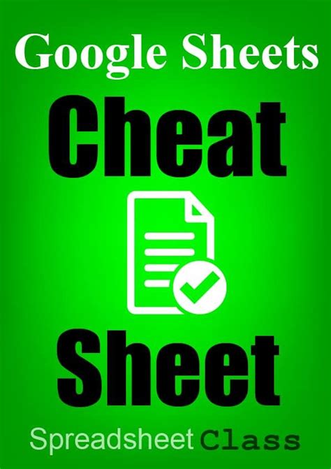 Spreadsheet Formula Cheat Sheet For Google Sheets Google Sheets Google Spreadsheet Google Tricks