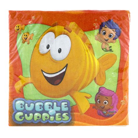 Bubble Guppies Double Sided Party Paper Napkins 16ct