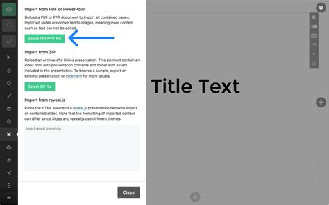 How To Import A Ppt Presentation To Slides
