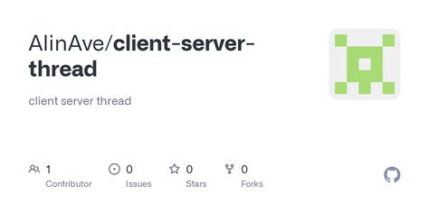 Github Alinaveclient Server Thread Client Server Thread