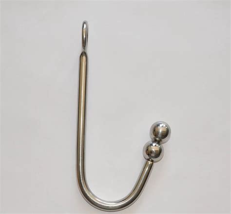 Stainless Steel Metal Anal Hook Butt Hooks Buttplug With 2 Detachable